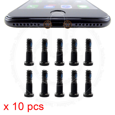 10 x Bottom Screws Pentalobe Black Screw set for Apple iPhone 7 iPhone ...