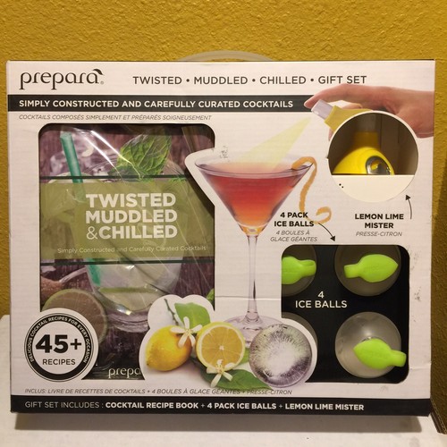 Prepara Kitchen Tools Twisted Muddled Chilled Cocktail Gift Set Open ...