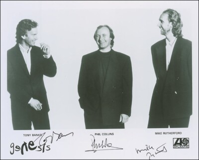 GENESIS BAND SIGNED PHOTO PHIL COLLINS AUTOGRAPH SIGNATURE 8.5X11 ...