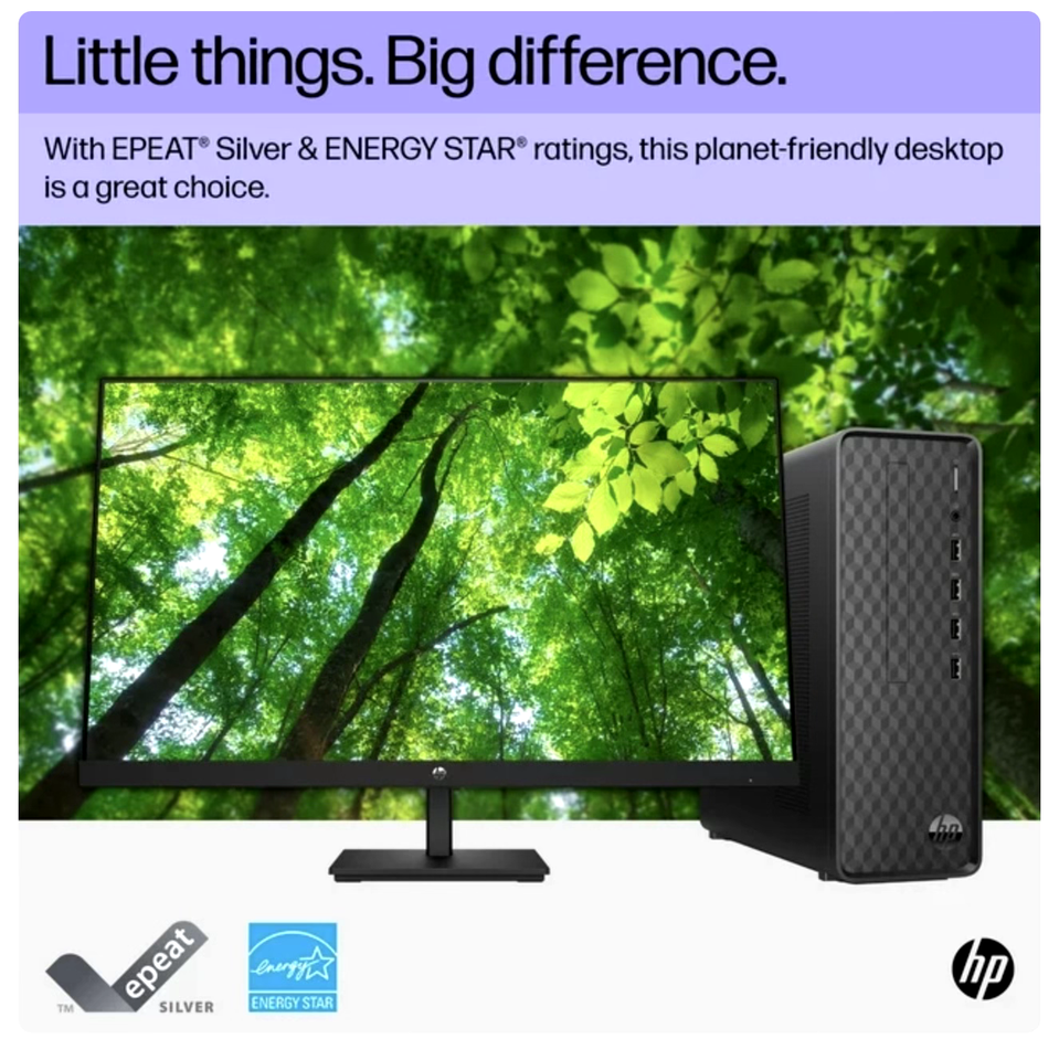 New HP Slim Desktop Computer 12th Gen Core i5 4.4GHz Up To 32GB & 2TB ...