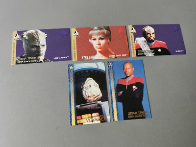 VOYAGER DS9 TOS Mix Trading Cards 1996/97 WORF JANICE RAND JEM Skybox ...