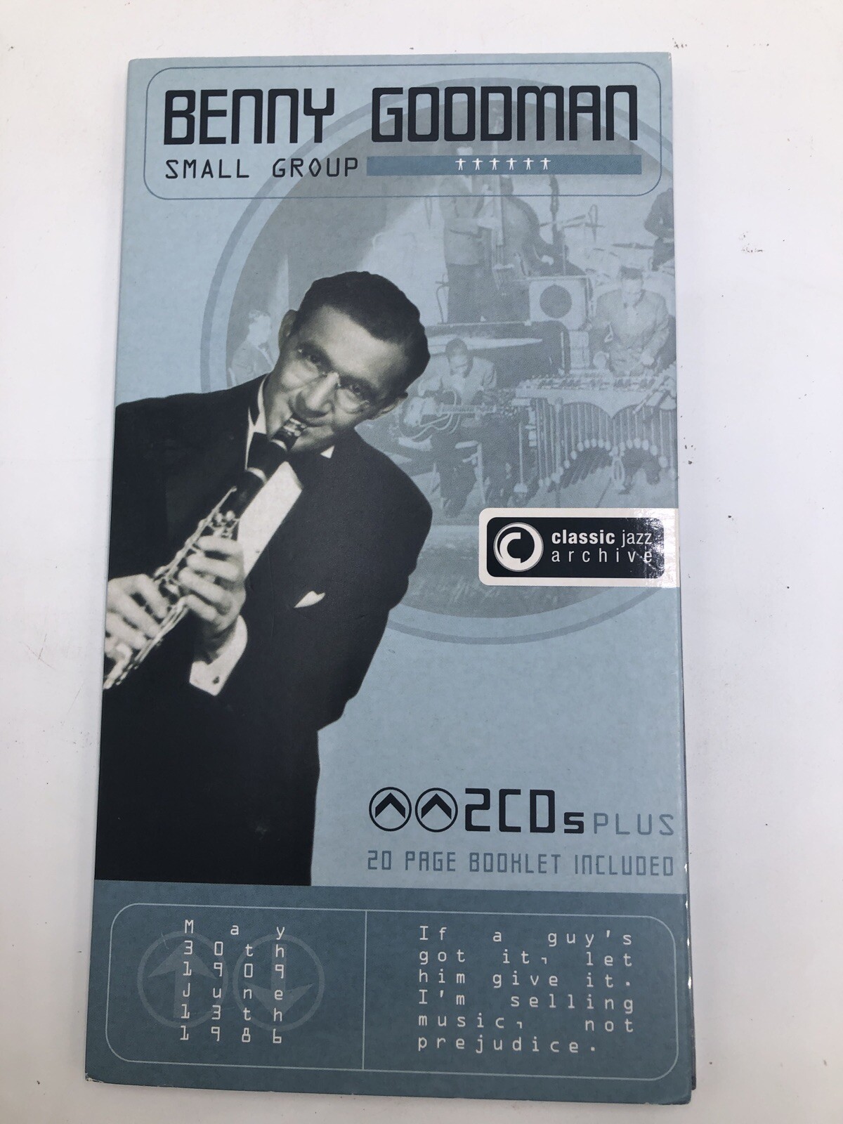 Benny Goodman Small Group 2cd Box Set With Booklet Mint German Import ...