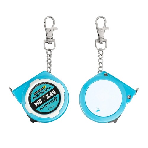 DURATECH 2PIECE 6FT/2M Mini Tape Measure Keychain Small Tape Measure ...