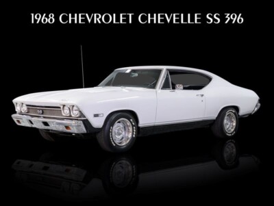 1968 Chevrolet Chevelle SS 396 in White NEW METAL SIGN: 12 x 16" Ships ...