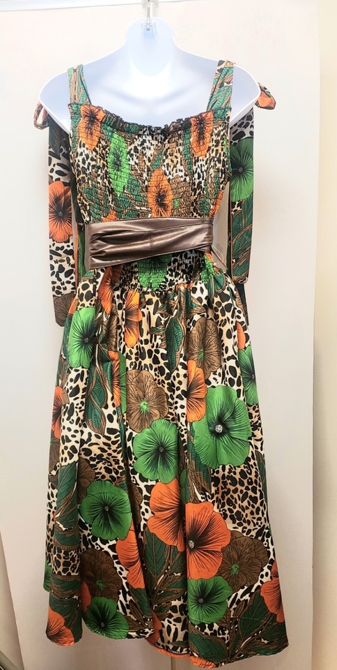 Yvonne Ex African Women Dress Wax Print Spring Dress Ankara Made In ...