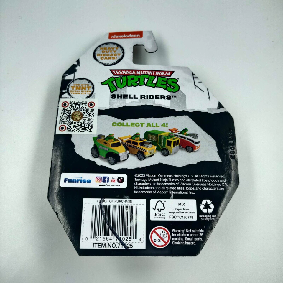 Teenage Mutant Ninja Turtles Shell Riders Leonardo VW Bus Car New ...