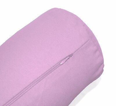 aa195g Light Orchid Cotton Canvas Fabric Bolster Yoga Cushion Cover ...