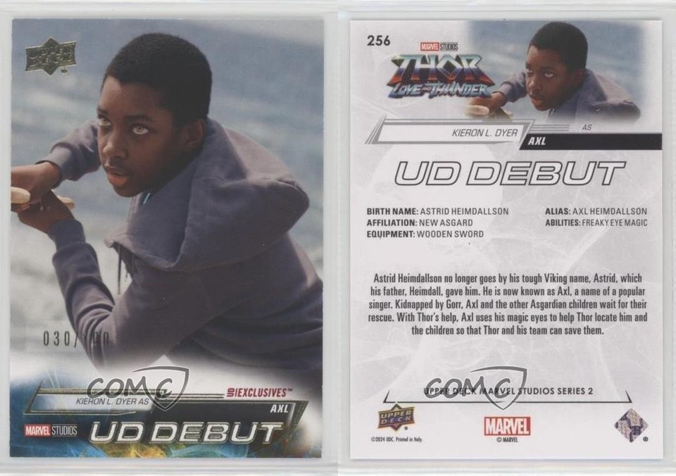 2024 Marvel Studios Series 2 UD Debuts Exclusives /100 Kieron L Dyer as ...