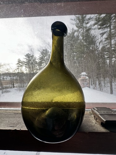Fine Early 19th Century New England Chestnut Flask/Bottle, Mint ...