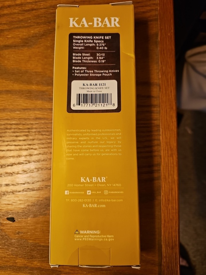 KA-BAR Knife Set 1121 ~ 3 Knives With Sheath ~ Brand New | eBay