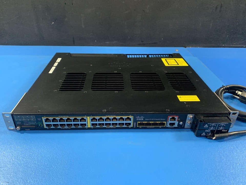 Cisco 4010 Industrial Ethernet 28-Port Switch IE-4010-4S24P | eBay