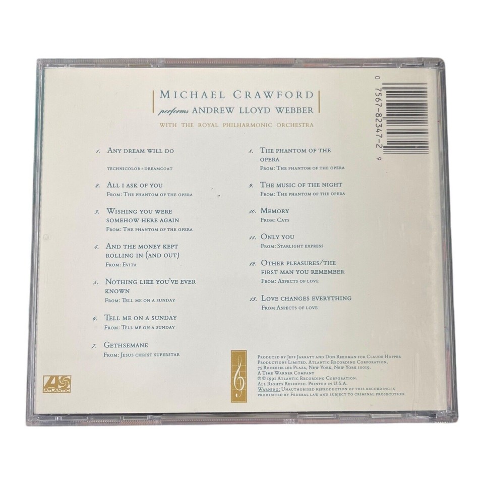 Crawford, Michael : Michael Crawford Performs Andrew Lloyd Webber CD | eBay