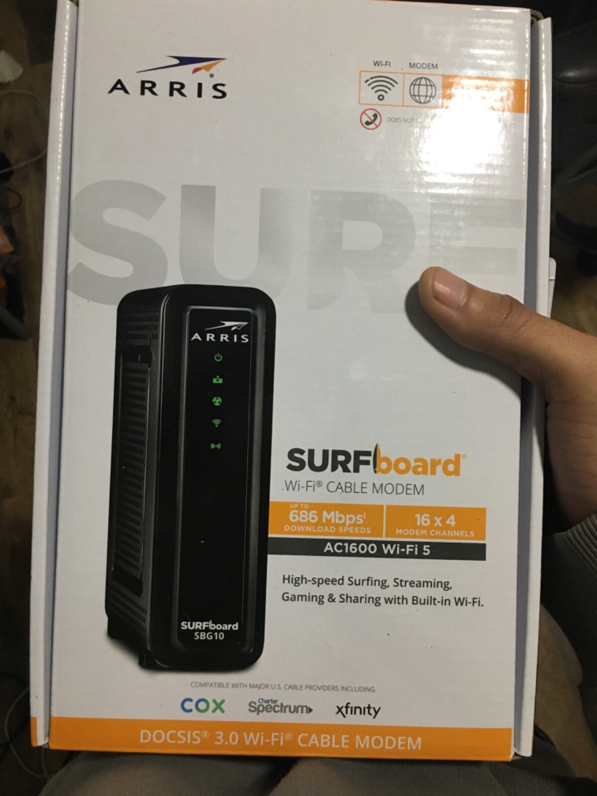 ARRIS SB8200 10 Gbps 2 Port Cable Modem for sale online | eBay