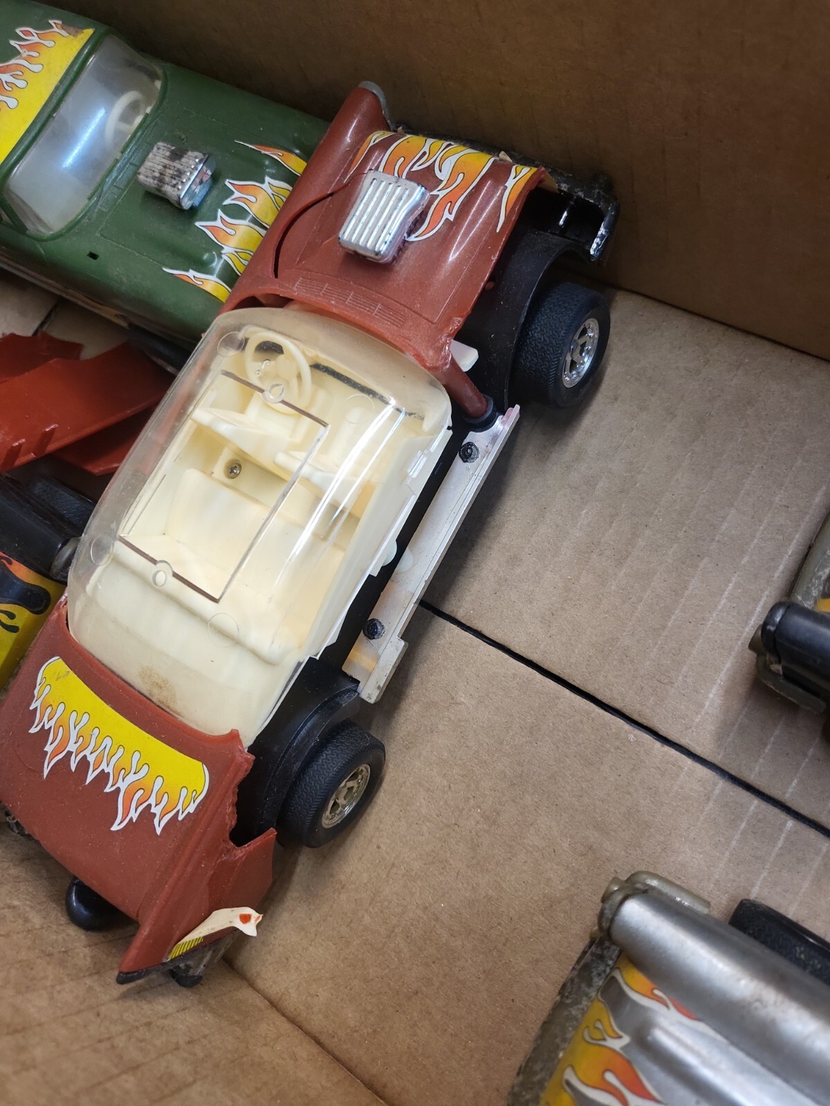 YTC Pull String Car 1957 Chevy Hot Rod Racer Toy Cars Vintage Lot of 6 ...