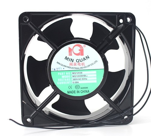 1 PCS MIN QUAN Fan MQ12038HBL3 AC 380V 12038 12CM 2 WIRE Aluminum frame ...