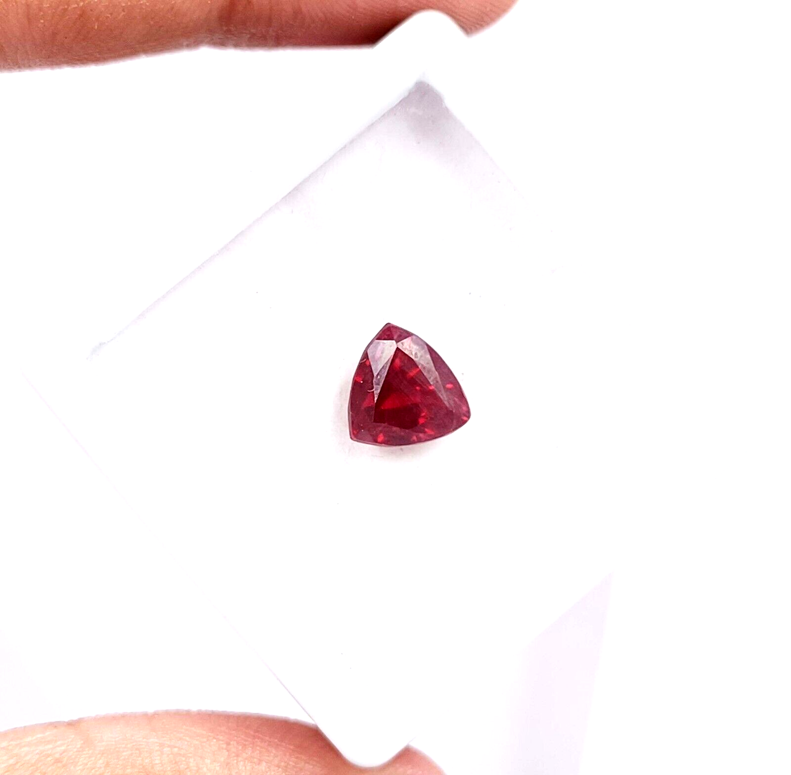 Precious 4.50 Carat Burma Red Ruby Trillion Shape Certified Loose ...