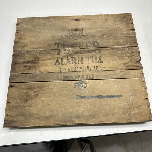 ANTIQUE TUCKER & DORSEY ALARM TILL WOOD CASH REGISTER | eBay