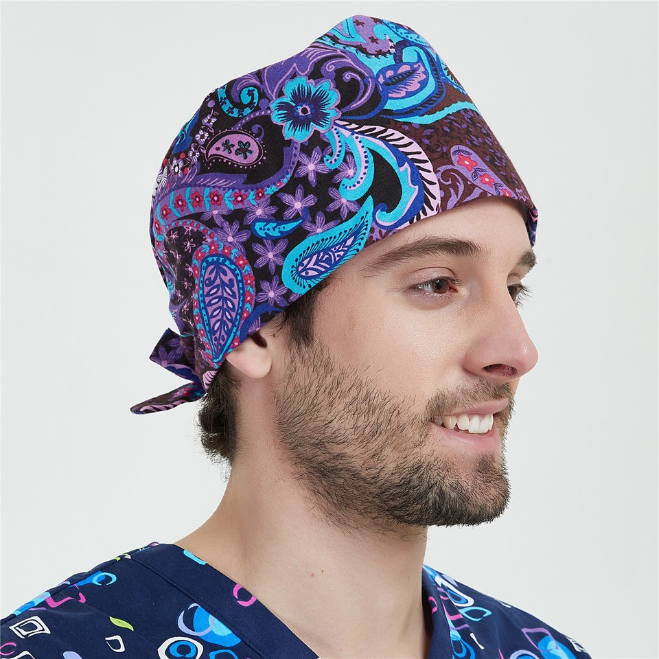 Medical Cap Doctor Surgical Hat Work Scrub Clean Nurse Head Cover ...
