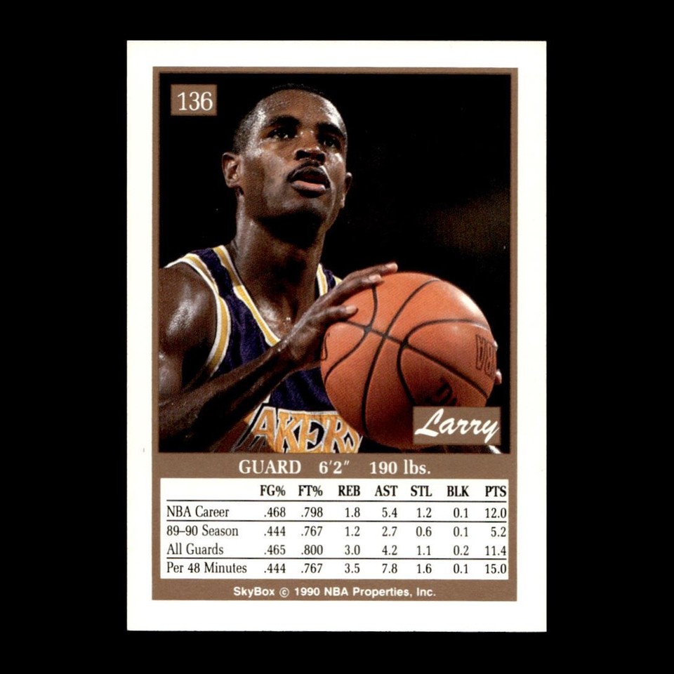 Larry Drew 1990-91 SkyBox Los Angeles Lakers #136 R328Q 17 | eBay