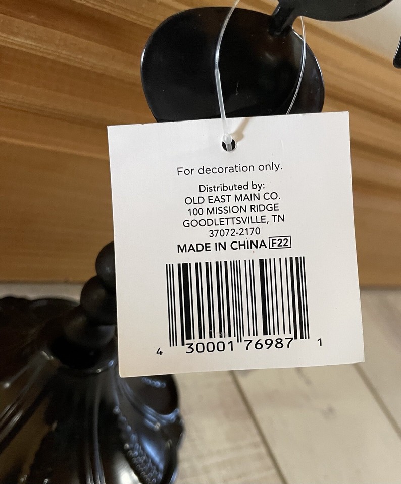 Halloween Metal Bat 🦇 Stand Home Decor 14” x 9” Black - NEW | eBay