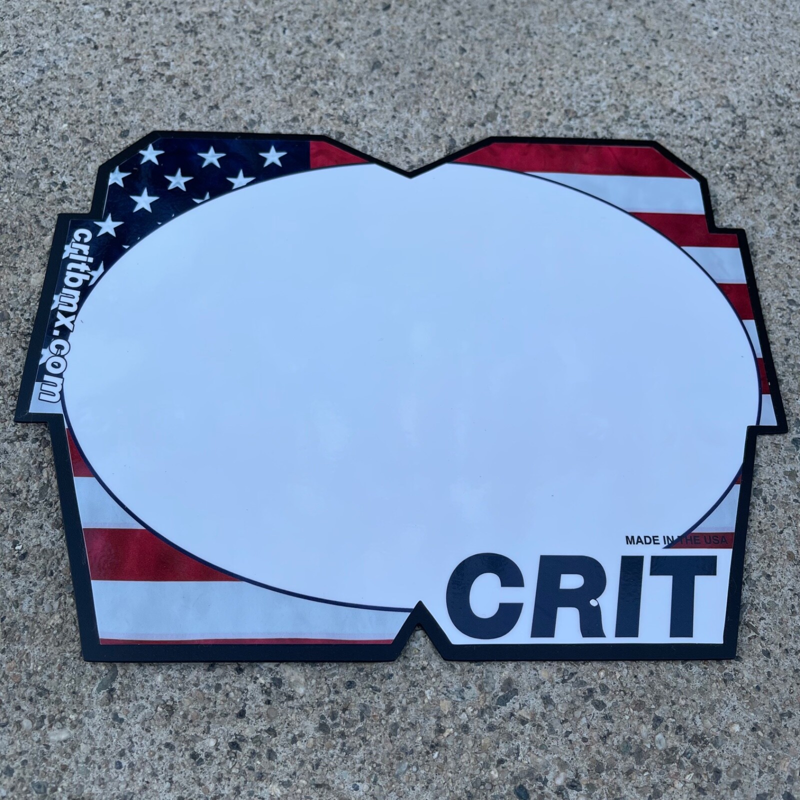CRIT USA FLAG BMX PRO NUMBER PLATE BMX BIKE NUMBER PLATES HARO BOX SE ...