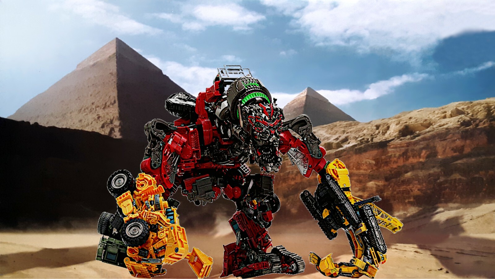 Transformers Studio Series ROTF Constructicon Devastator Figure Diorama ...