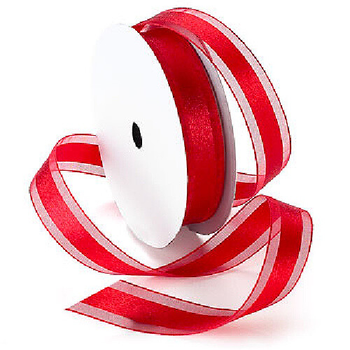 Morex Sonya Ribbon Satin with Sheer Edge Ribbon 5/8" x 4 yard spool | eBay