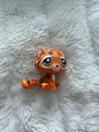 Littlest Pet Shop 905 Bengal Tiger Orange Kitten Cat Yellow Eyes ...