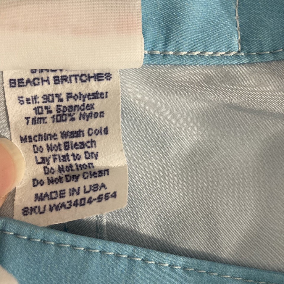 Birdwell Beach Britches Board Shorts Women's 8 Classic Blue Lace Up ...