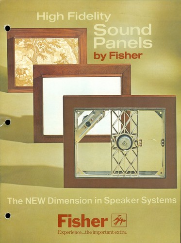 !972 Fisher HiFi Sound Panels Speaker Systems Vintage Dealer Brochure ...