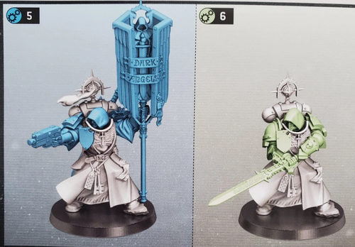 Inner Circle Companion B Dark Angels Standard Bearer Warhammer 40K ...