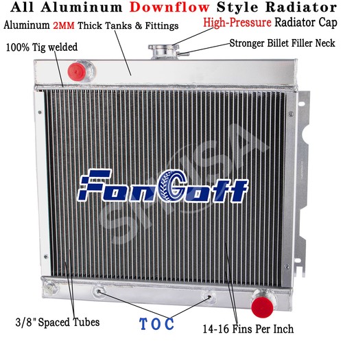 3 Row Aluminum Radiator For 1970-1972 Dodge Dart Plymouth Duster ...