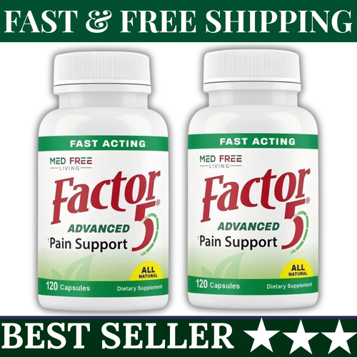 Med Free Living Factor 5 -Natural Joint & Muscle Support Complex – 120 ...