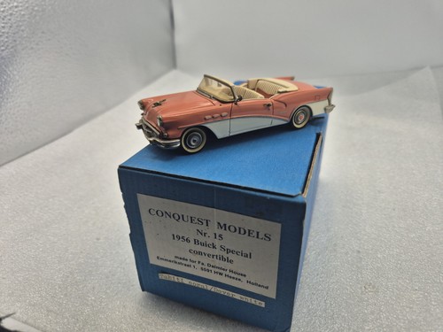 BUICK SPECIAL CONVERTIBLE CABRIOLET 1956 CORAIL BLANC 1/43 CONQUEST ...