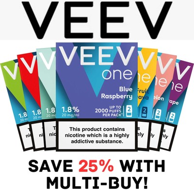 VEEV One 1000puffs Replacement 2 Prefilled Vape Refill ecig Pods | 20mg ...