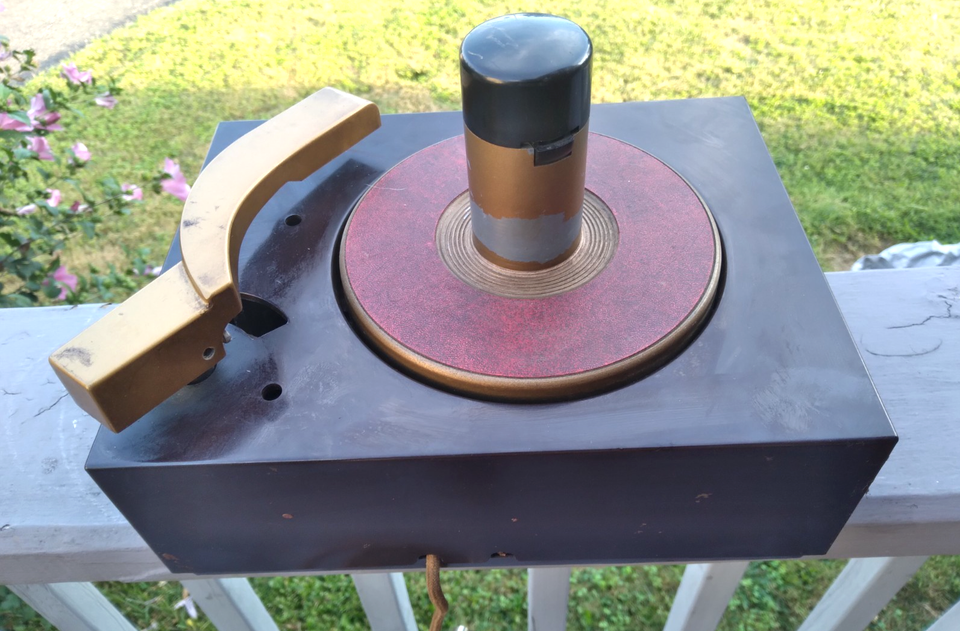 VINTAGE ART DECO RCA PHONOGRAPH RECORD PLAYER BAKELITE | eBay