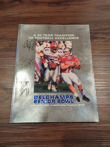 2000 Delchamps Senior Bowl Signed Autograph Program Magazine Chad ...
