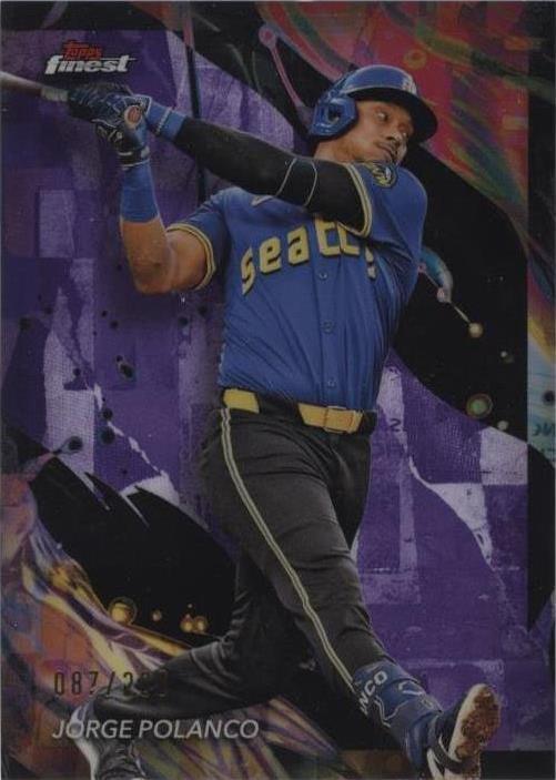 2024 Topps Finest - Uncommon Jorge Polanco #117 Purple Refractor /200 ...