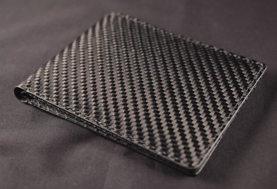 REAL CARBON FIBER MEN'S BIFOLD WALLET - THIN SLIM MINIMALIST -by ...