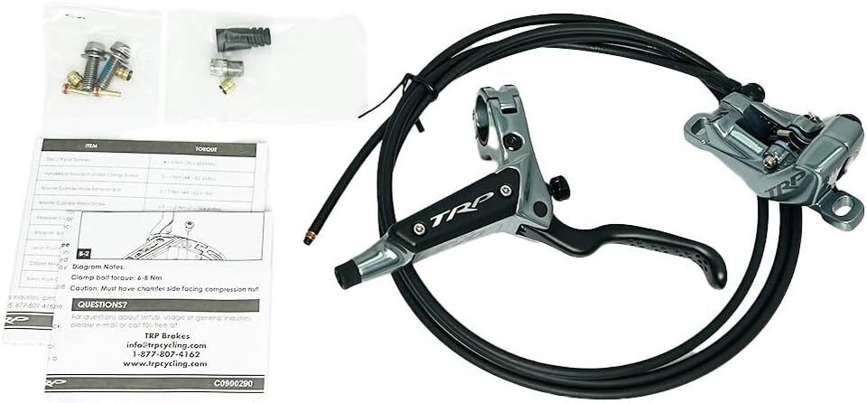 TRP DH-R EVO HD-M846 Hydraulic Disc Brake Set 4-Piston Caliper Front ...