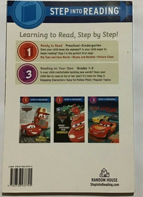 Disney Pixar Cars Step Into Reading Books Track Stars 3 Early Readers ...