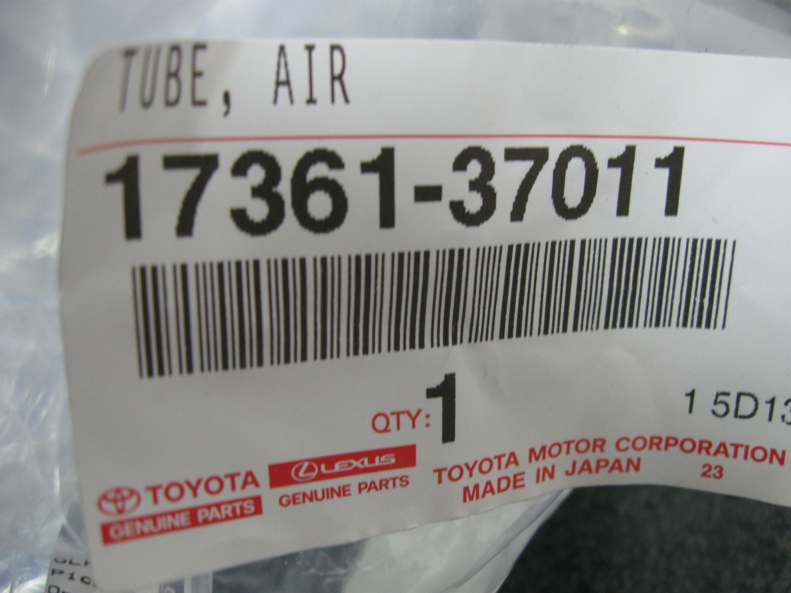 NEW GENUINE TOYOTA AIR TUBE (PN 17361-37011) | eBay