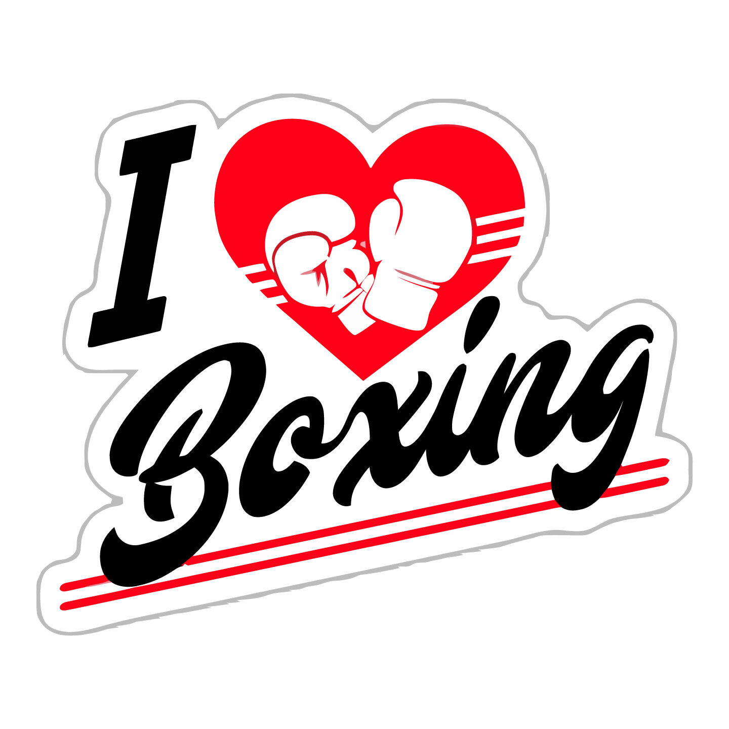 I Love Boxing Decal ~ Vinyl Car Wall Sticker - Small to XLarge D2 | eBay