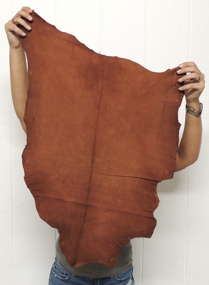 WHISKEY BUCKSKIN Leather Hide for Native Crafts Taxidermy SCA LARP Skin ...