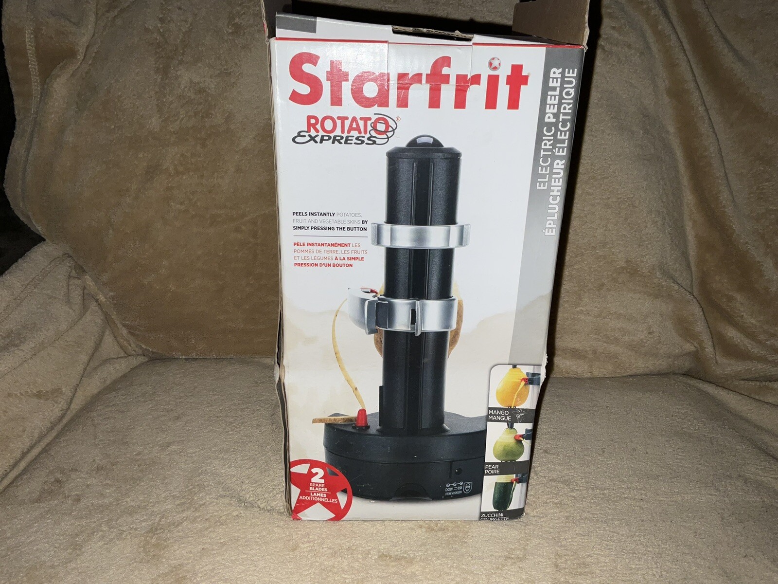 Starfrit 093209-006-BLCK Rotato Express, Electric Peeler - NEW - 2 ...