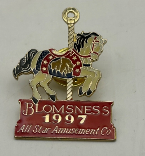1997 Blomsness All Star Amusement Co. Pin Carousel Horse Ride Souvenir ...