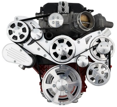 Chevy LSA All Inclusive Serpentine Kit AC PS ALT Factory Supercharger ...