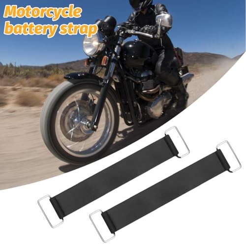 2PCS Motorcycle Battery Strap, Rubber Vehicle Batteries Band Holder ...