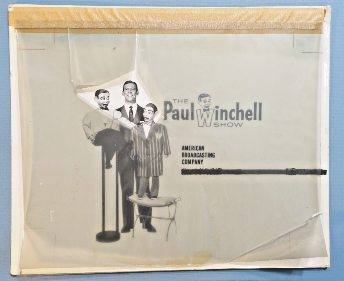 THE PAUL WINCHELL SHOW Original ABC TITLE CARD CEL 1957 - Jerry Mahoney ...