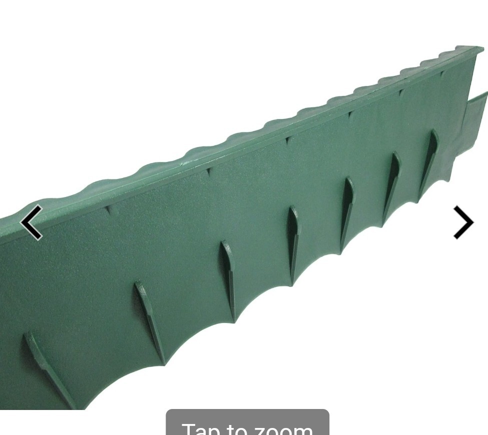 Apollo Gardening Plastic 1m X 130mm Lawn Edging - Green for sale online ...